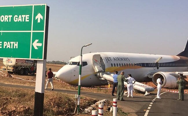 Jet Airways Flight Veers Off Goa's Dabolim Airport Runway