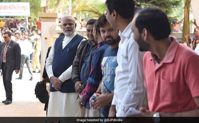 Gujarat Assembly Elections 2017 In Gujarat Pm Narendra Modi Waits In