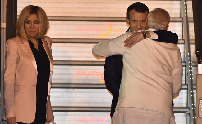 France's Emmanuel Macron In India, Gets PM Modi's Hug: 10 Points