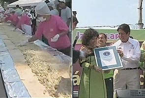 World's largest enchilada cooked in Mexico City
