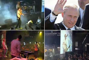 Young Russians target Putin with rap