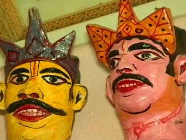 Mask Making In Assam's Majuli For Autumn Festivities