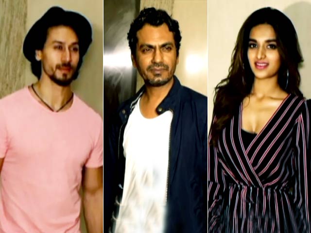 Tiger Shroff And Nawazuddin Siddiqui At A Special Screening Of 'Munna ...