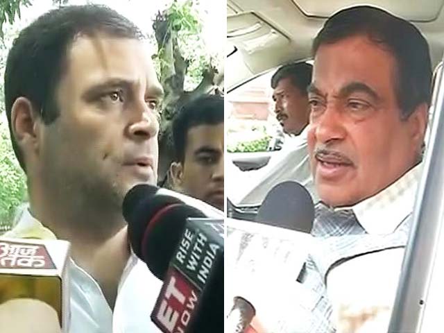 Nitin Gadkari's Retort As Rahul Gandhi Attacks BJP On Journalist's Murder